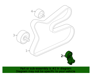 25281-3N300 - Accessory Drive Belt Tensioner Assembly 2022-2025 Kia ...