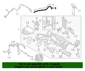 BC3Z-18696-A 2011-2016 Ford Inlet Hose | Fairway Ford Parts