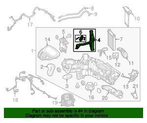 2011-2016 Ford Evaporator Core BC3Z-19860-G | TascaParts.com