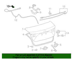 90469-04004 - Release Cable Clamp 2002-2018 Toyota | Longo Toyota Of ...