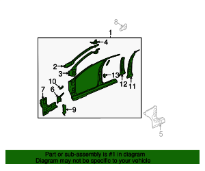 88952085 - Uniside Assembly - 1999-2005 GM | Findlay Auto Parts