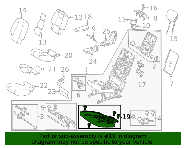 167-920-40-18 - Seat Frame 2020-2022 Mercedes-Benz | AutoNationParts.com