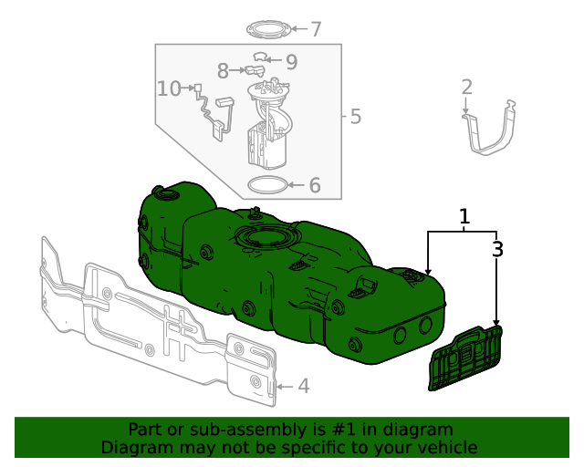 2021-2023 GM Fuel Tank 84756738 | Chevrolet Parts Canada