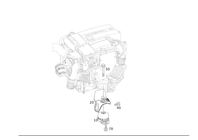 212-240-70-17 - Engine Mount 2017 Mercedes-Benz E400 | Mercedes-Benz ...