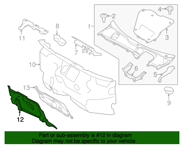 2014-2019 Land Rover Insulator LR077458 | Express Land Rover Parts