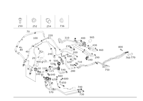 Heating Water Lines for 2014 Mercedes-Benz S550 | Mercedes-Benz USA Parts