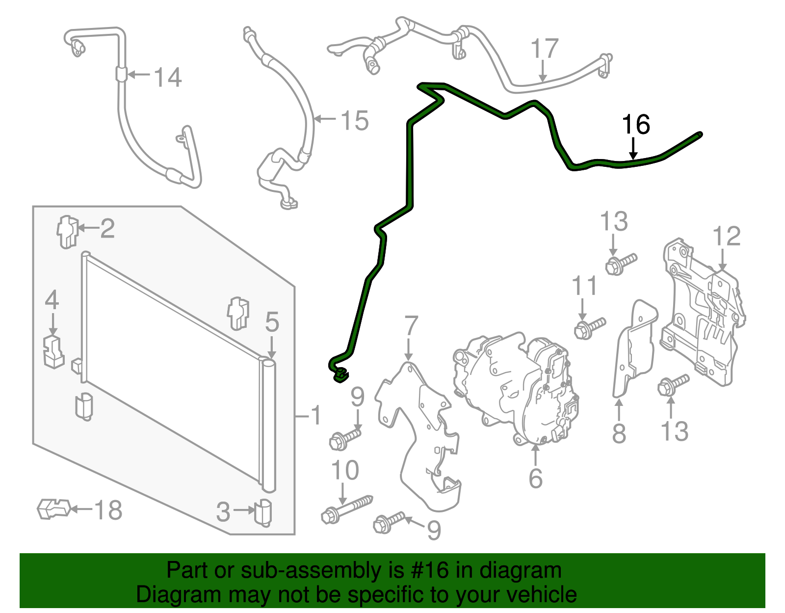 92440-4BC5B - Liquid Line - 2017-2019 Nissan Rogue | World OEM Parts Nissan