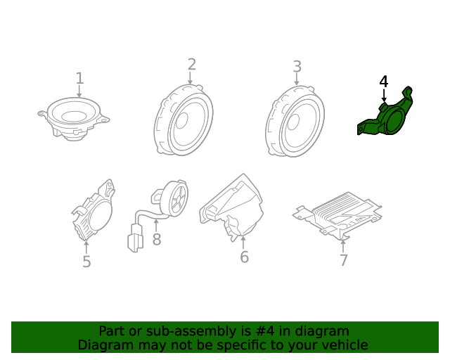 96361-S9200 - Rear Speaker 2020-2023 Kia Telluride | Kia.Parts Store