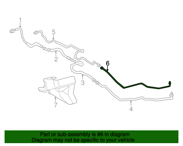 1998-2007 Lexus LX470 Return Line 88726-60650 | Express Lexus Parts