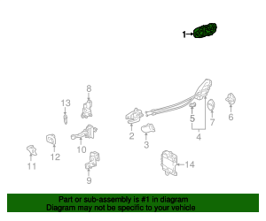 69240-30190-G1 - Exterior Door Handle 2001-2005 Lexus | AutoNationParts.com