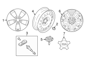52973-E4000 - Wheel Cover 2015-2019 Kia Soul EV | Kia.Parts Store