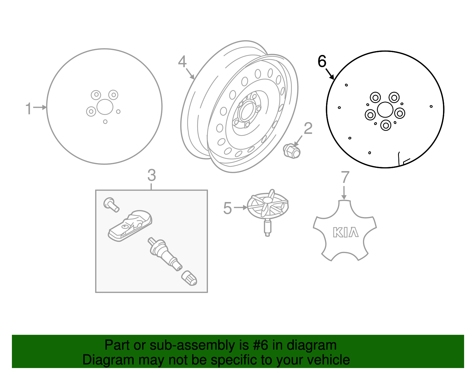 52973-E4000 - Wheel Cover 2015-2019 Kia Soul EV | Kia.Parts Store