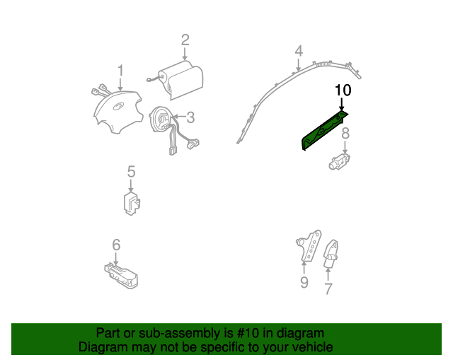 95925-2F100 - Side Impact Sens Bracket 2004-2009 Kia | Kia.Parts Store
