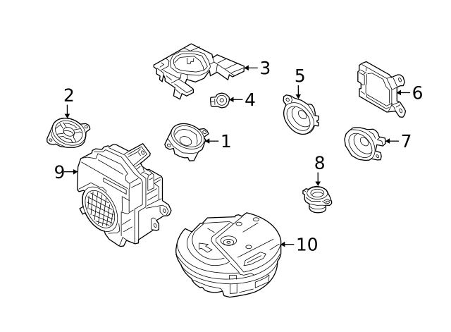 2019-2023 Mazda Speaker BDGH-66-B60 | RealMazdaParts.com