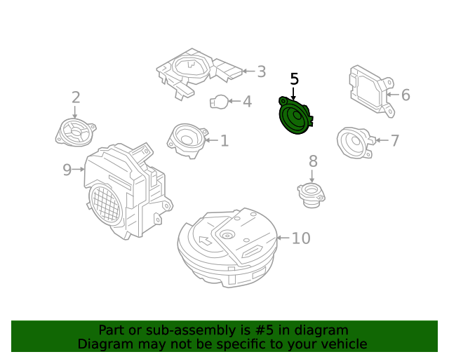 2019-2023 Mazda Speaker BDJA-66-960 | Mazda-Parts