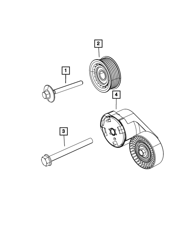 2016-2025 Mopar Belt Tensioner 5281266AA | Mopar eStore