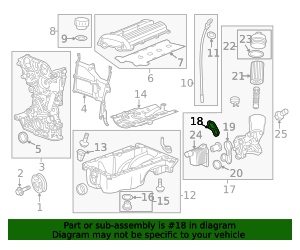 2013-2020 GM Engine Oil Filter Housing Gasket 25195781 GM ...