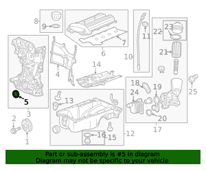 2011-2021 GM Crankshaft Front Oil Seal 25193519 GM | GMPartsDirect.com