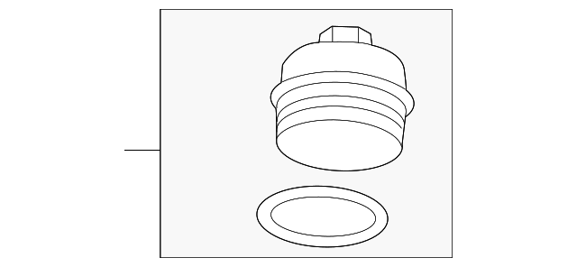 2013-2020 GM Engine Oil Filter Cap and Seal 25195776 GM | GMPartsDirect.com