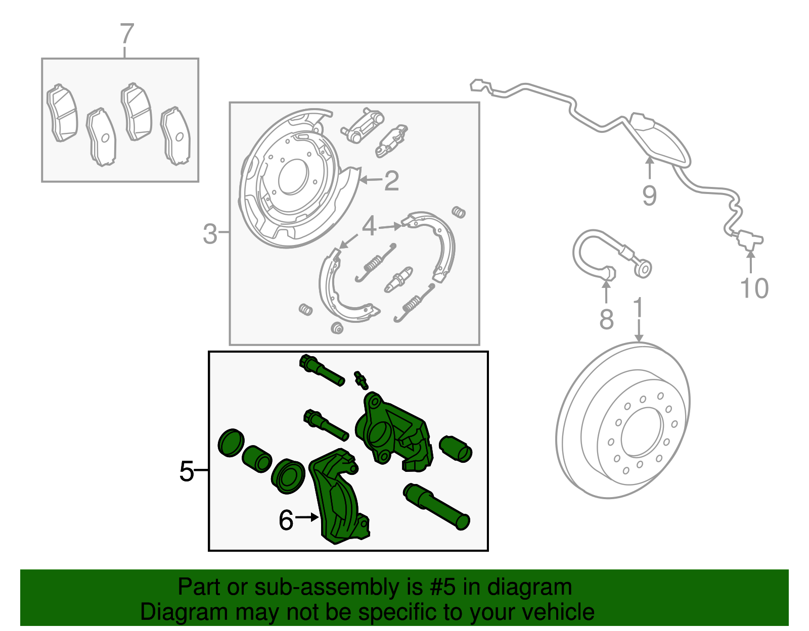 47850-0C010 - High-Quality Disc Brake Caliper for 2007-2015 Toyota ...