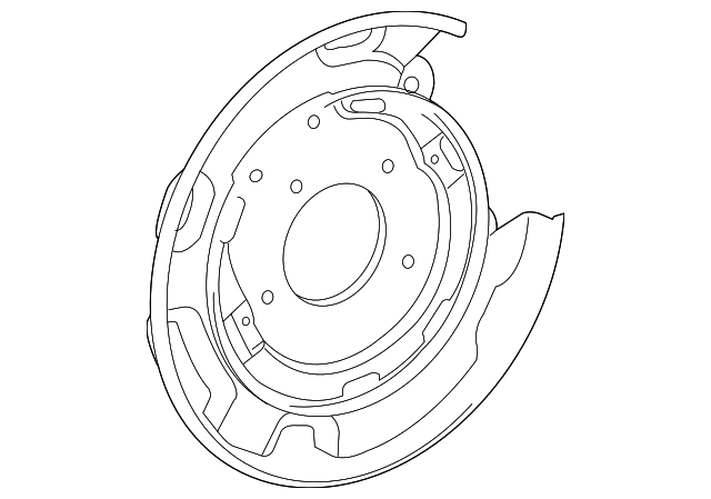 465030c012 - Brake Dust Shield (Right) 2007-2015 Toyota Tundra ...