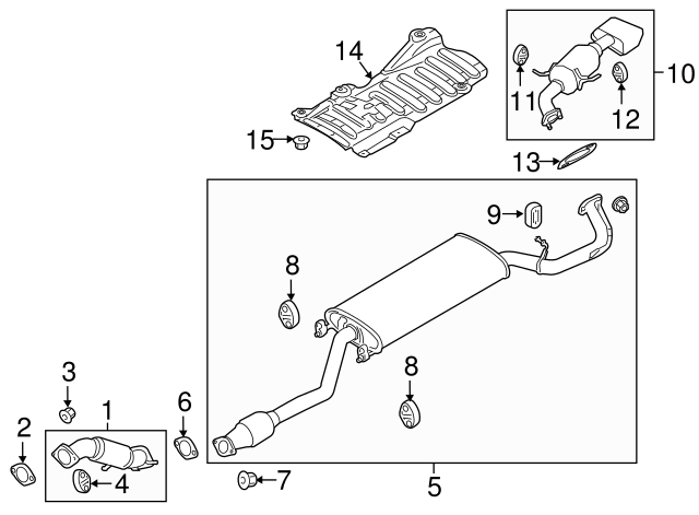 2016-2018 Hyundai Santa Fe Sport Catalytic Converter 28600-4Z400 ...