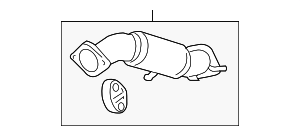 2017-2018 Hyundai Santa Fe Sport Front Pipe 28610-2W400 | OEM Parts Online