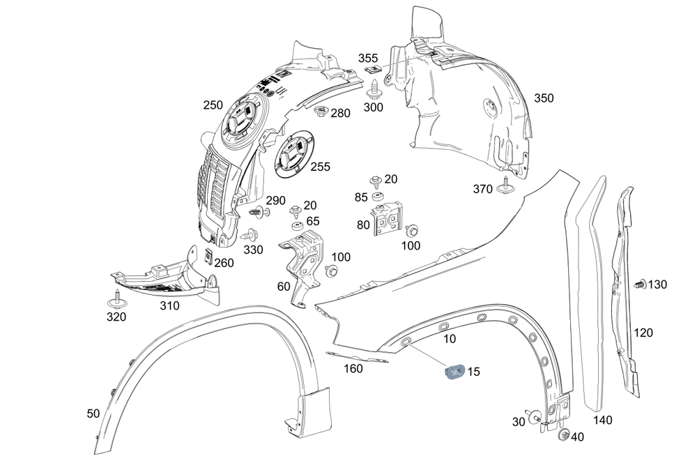 247-620-58-00 - Rear Bracket - 2020 2021 Mercedes-Benz GLB 250 | Buy ...