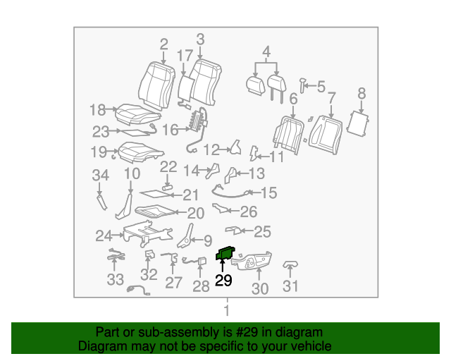 2004-2012 GM Switch Bezel 89041549 | TascaParts.com