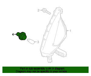 2000-2022 Toyota Back Up Light Socket 81615-12590 | OEM Parts Online