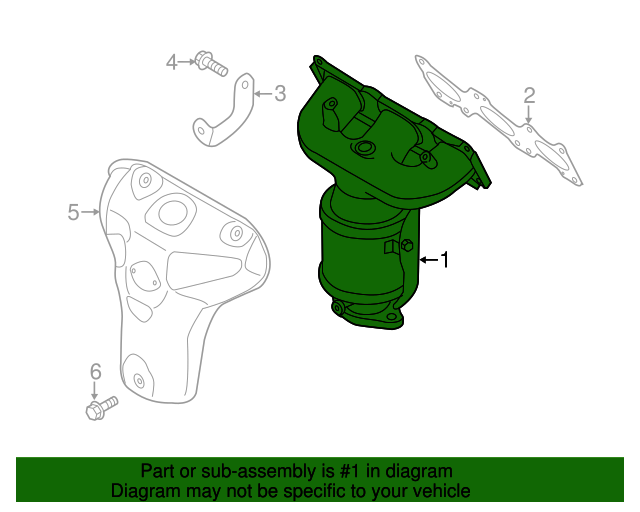 28510-3CCJ0 - Exhaust Manifold 2014-2016 Kia Cadenza | Kia.Parts Store