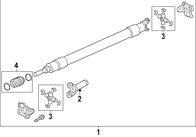 HC3Z-4635-D - U-Joint 2023-2024 Ford | AutoNationParts.com