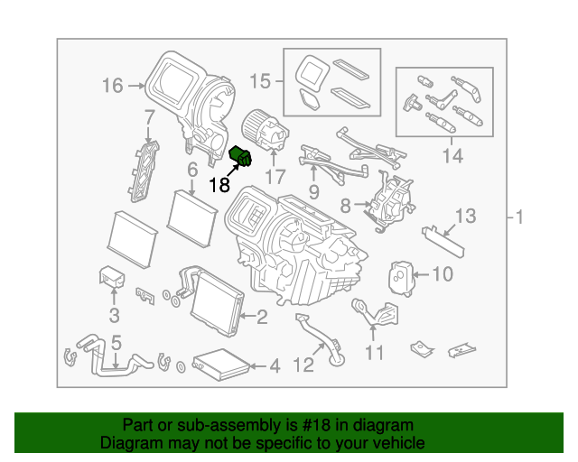 2008-2015 Land Rover HVAC Blower Motor Resistor LR002685 ...