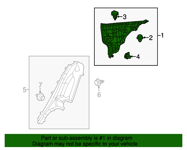 BHN9-68-250G-75 - Upper Quarter Trim - 2014-2018 Mazda 3 | Mazda Swag