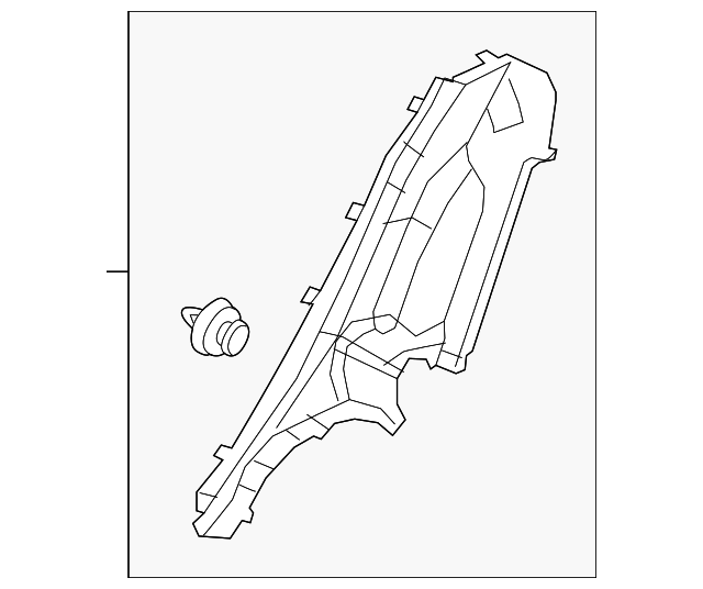 2014-2018 Mazda 3 Lock Pillar Trim - Driver's Side (LH) BJS7-68-770B-02 ...