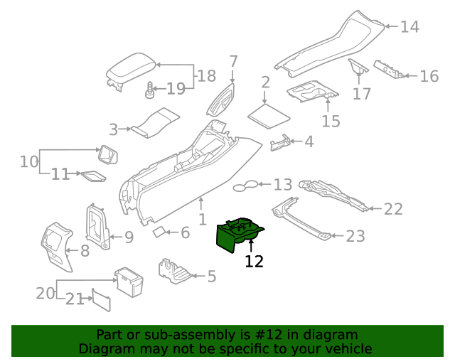 2019-2024 Volvo Cup Holder 32226495 | OEM Parts Online