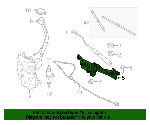 Genuine BMW 61-61-5-A36-E69 | Motor & Linkage | FREE Shipping on Most ...