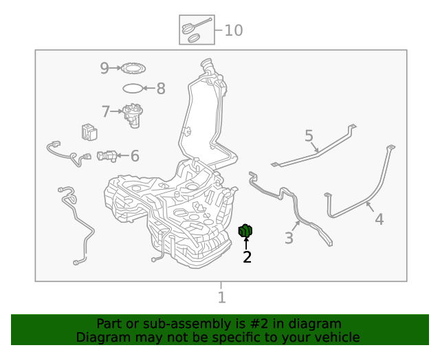221-476-01-90-64 - Fuel Tank Drain Plug 2014-2020 Mercedes-Benz ...