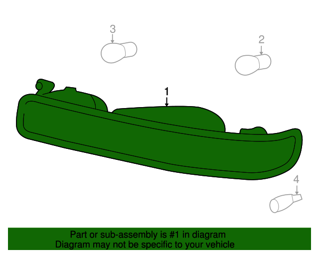 2003-2007 GM Passenger Side Daytime Running, Parking, and Turn Signal ...