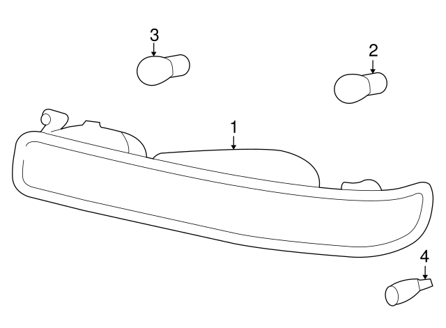 2003-2007 GM Passenger Side Daytime Running, Parking, and Turn Signal ...