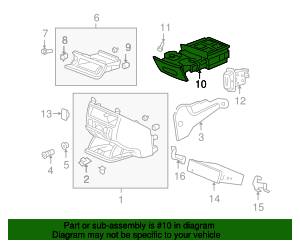 77230-SHJ-A03ZD - Holder Front *YR239L* - 2007 Honda Odyssey | Honda ...