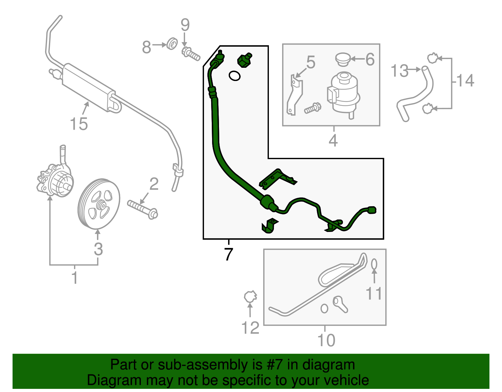 2022-2024 Nissan Pressure Hose 49720-9FV0A | Nissan Parts Central
