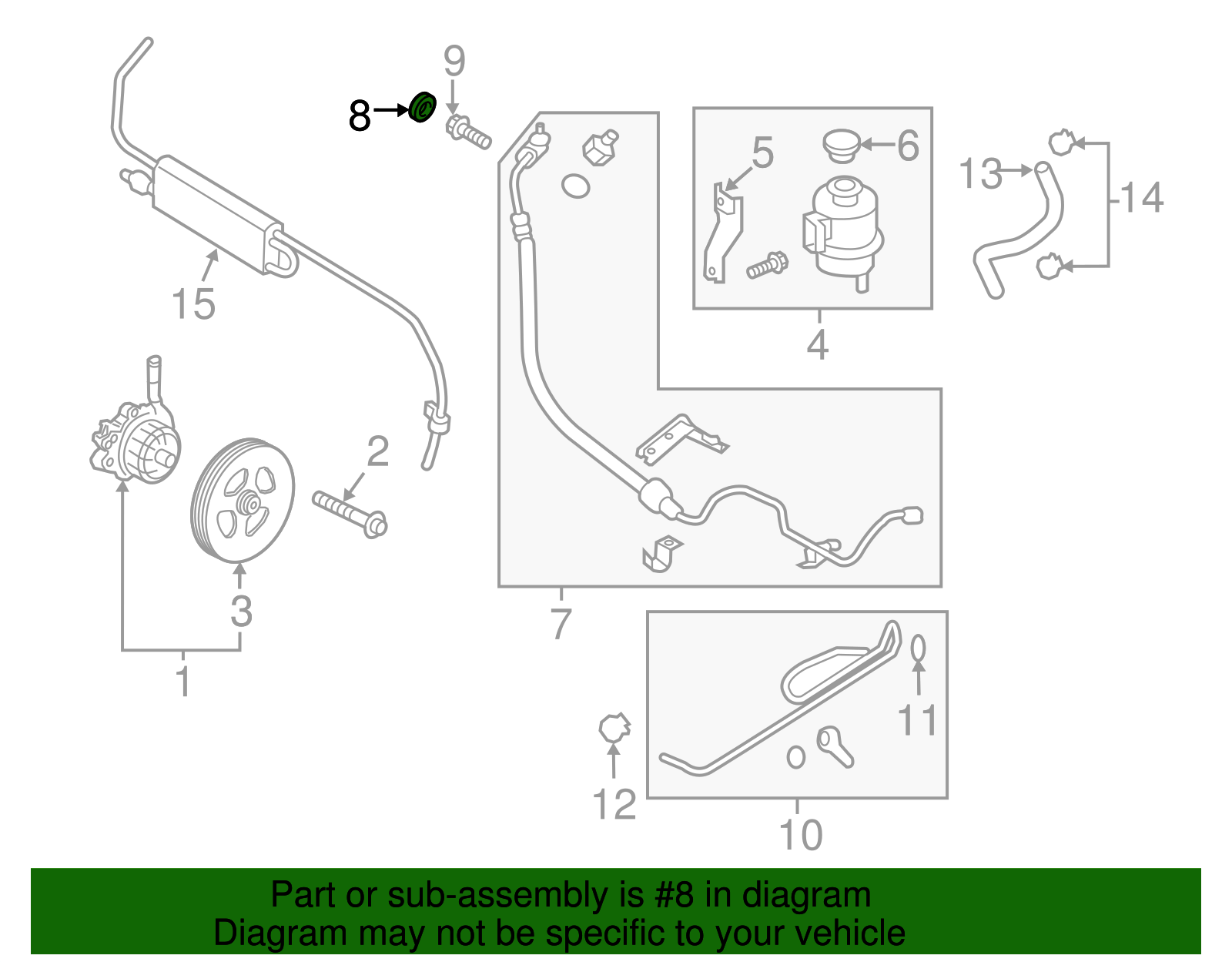2016-2024 Nissan Pressure Hose Washer 49726-Y0100 | OEM Parts Online