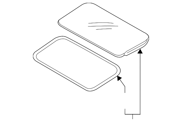 Hyundai - 81610-D2000 - Sunroof Glass - 2017-2022 Genesis G90 | OEM ...