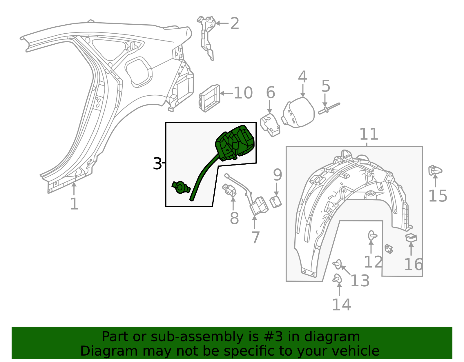 74480-T20-A00 - Fuel Pocket 2022-2025 Honda Civic | Honda Parts Online