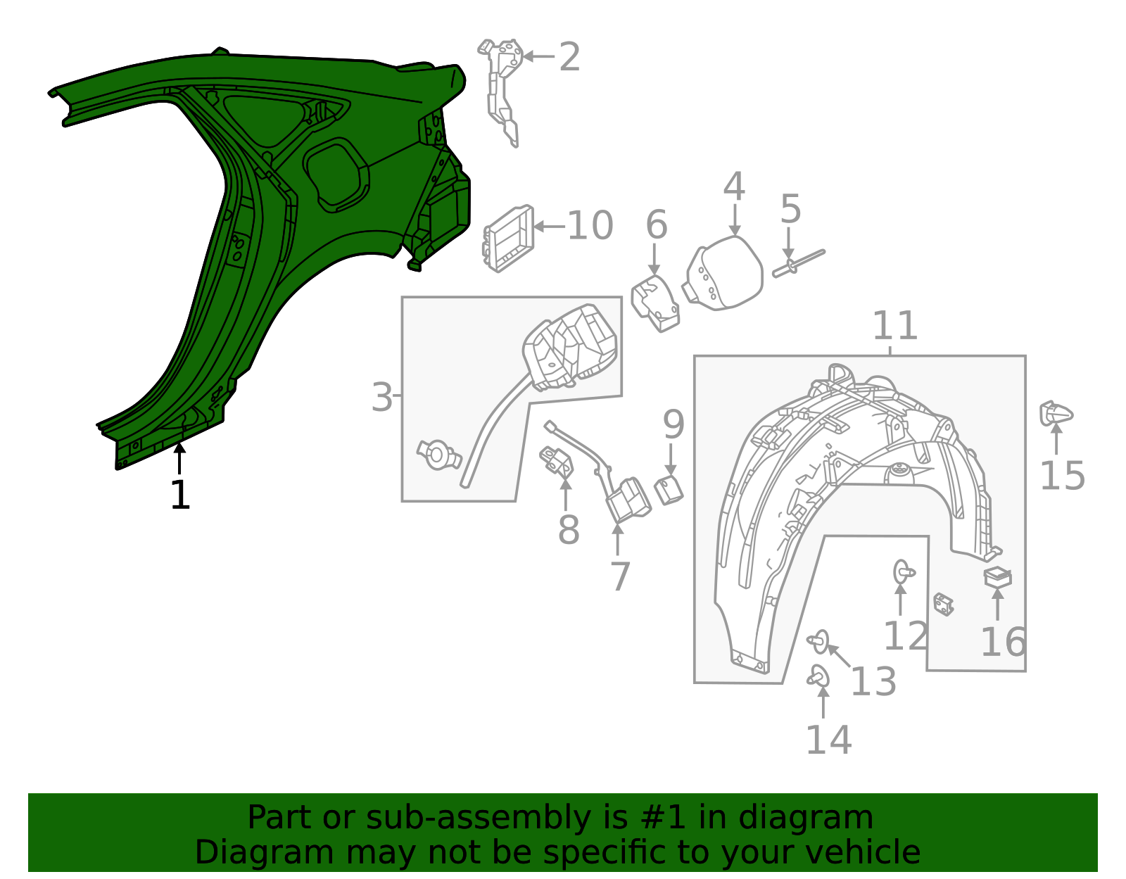 2022-2025 Honda Civic Quarter Panel 04636-T20-A00ZZ | Honda Factory Parts
