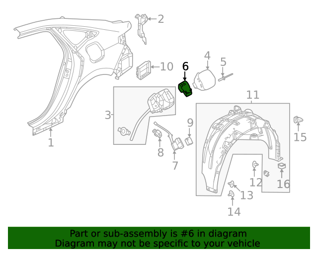 74495-T20-A01 - Filler Cover - 2022-2023 Honda Civic | Genuine Honda Parts