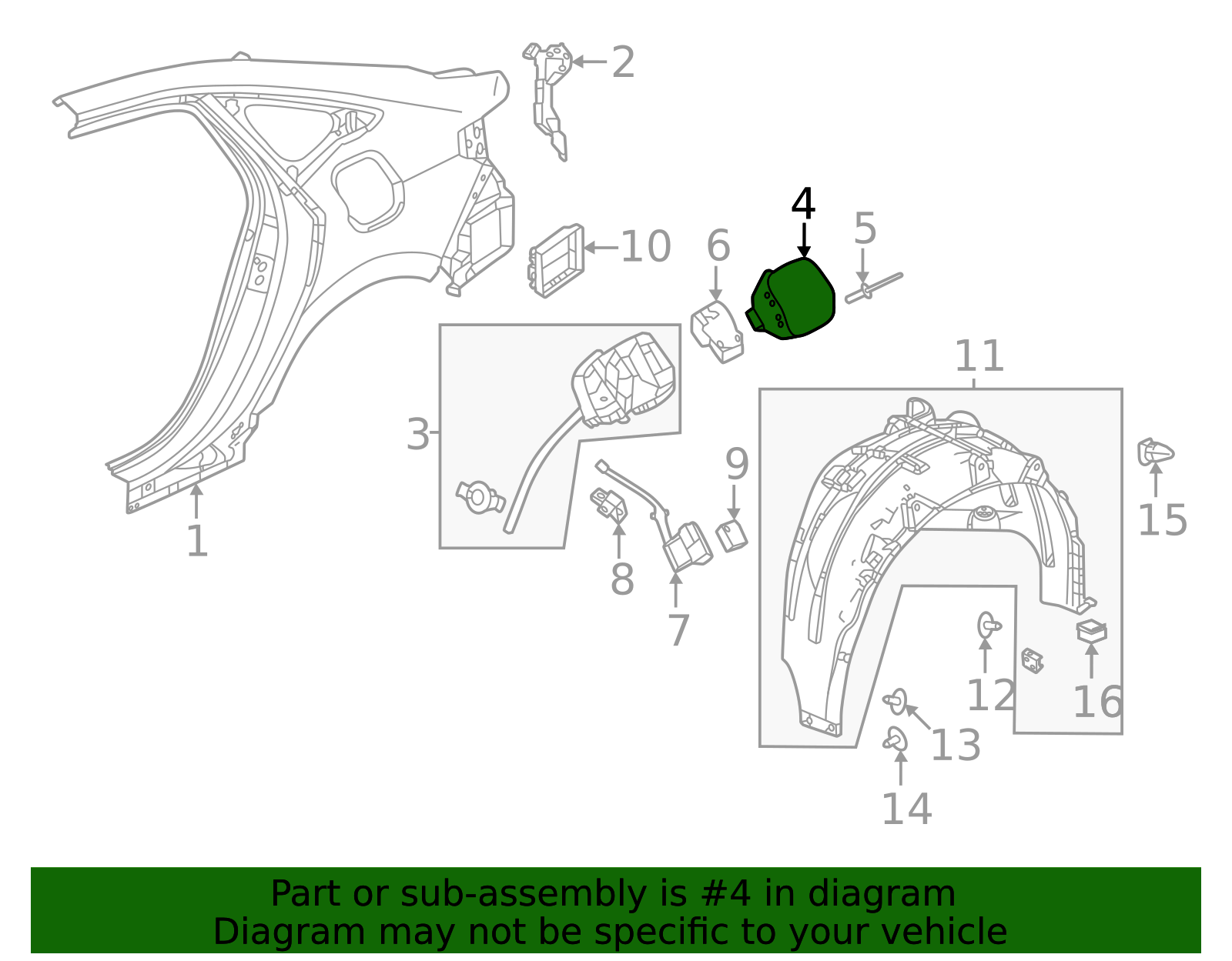 63910-T20-A00ZZ - 2022-2025 Honda Civic - Fuel Door | Honda Parts Cheap