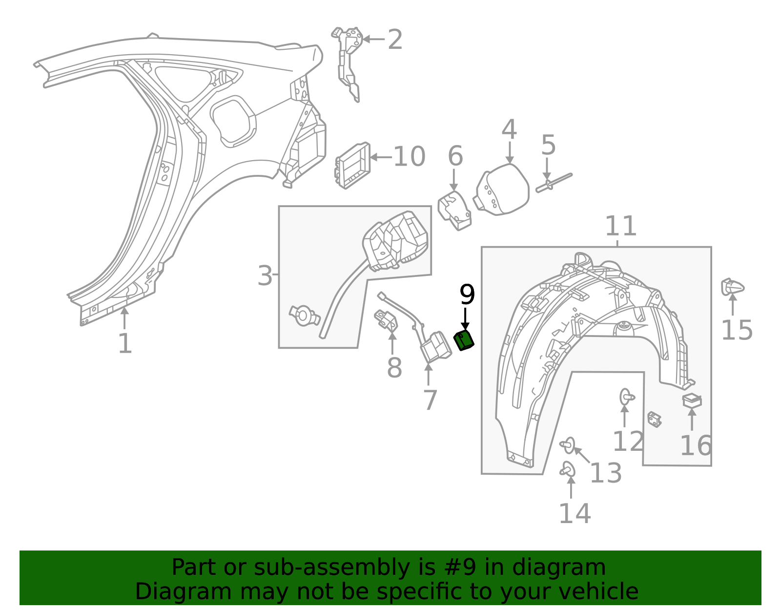 2022-2025 Honda Fuel Filler Door Clip 74481-TZA-013 | Honda Factory Parts