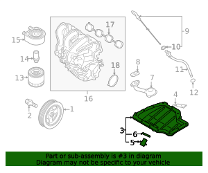 2013-2021 Hyundai Engine Oil Pan 21510-2B700 | AutoNationParts.com